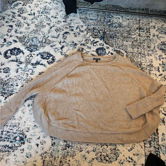 Eileen Fisher | Sweaters | Eileen Fisher Cozy Tan Crew Neck Sweater ...
